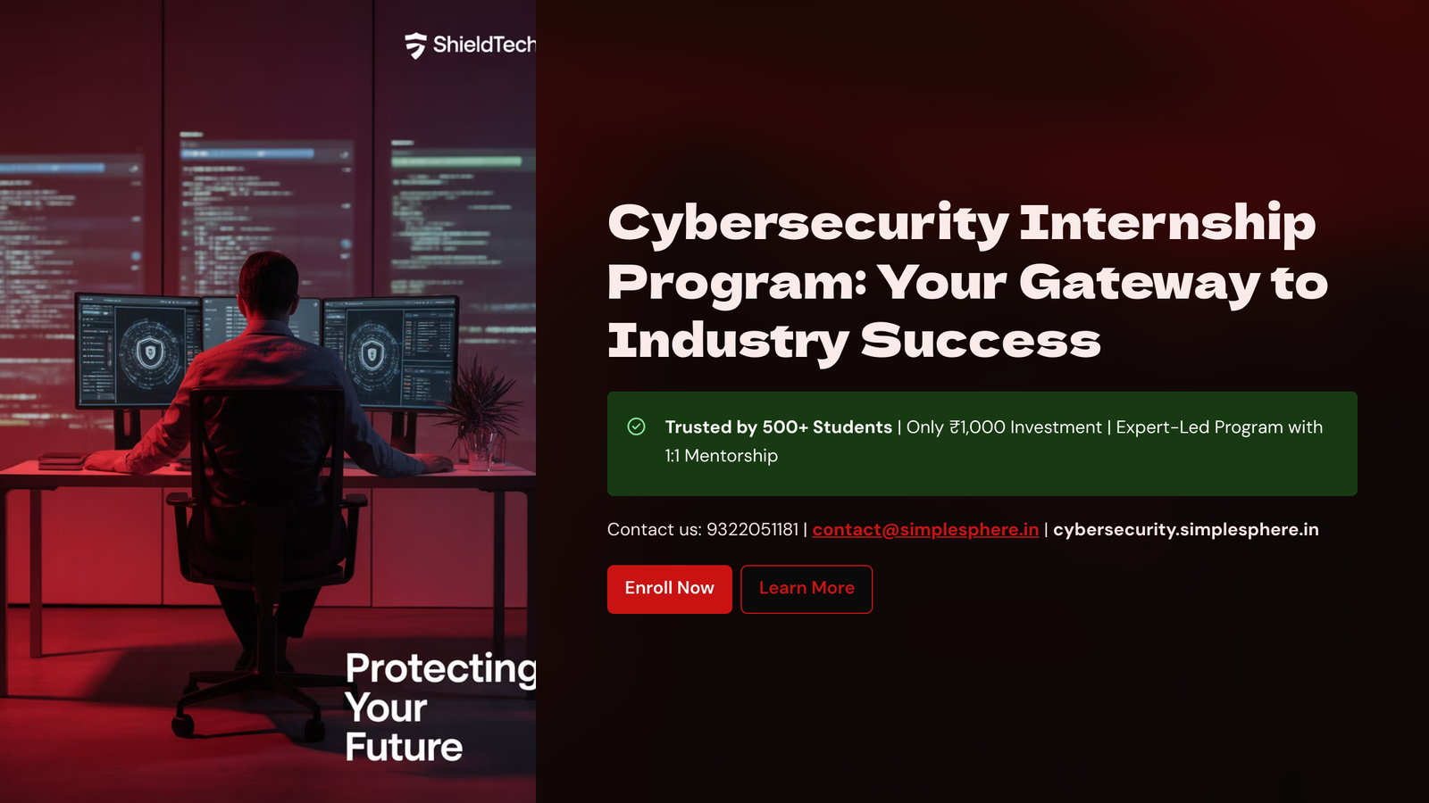 Cyber Security Internship Program by SimpleShpere Technologies ...